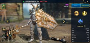 Stag Knight Best Gear, Artifacts, Masteries, & Blessings - Raid Shadow ...